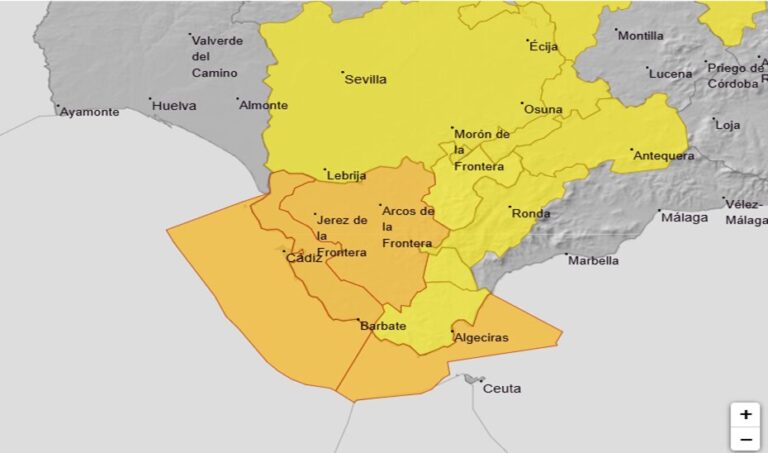 El viento de levante pone en aviso naranja al litoral de Cádiz con ...